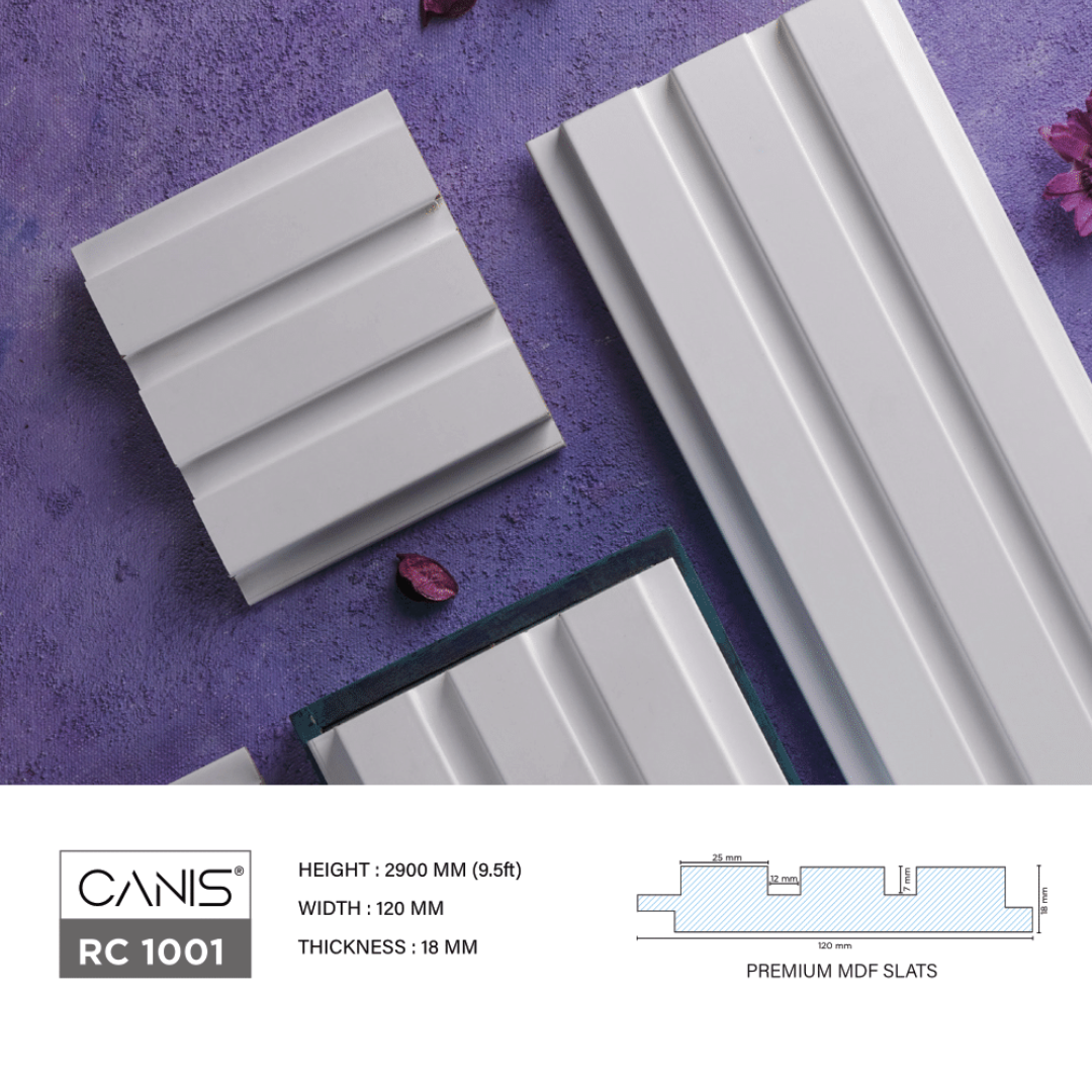 RC 1001 / LOUVERS / FLUTED PANELS / 120 MM x 2900 MM x 18 MM / PREMIUM – Materialin