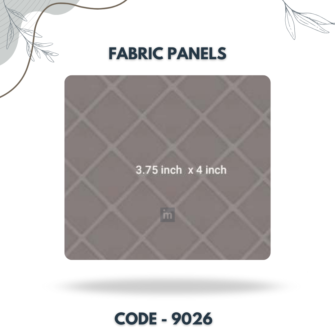9026 - 3.75 X 4 INCH - LEATHER, FABRIC AND CORK SERIES -FURLITE - FABR – Materialin