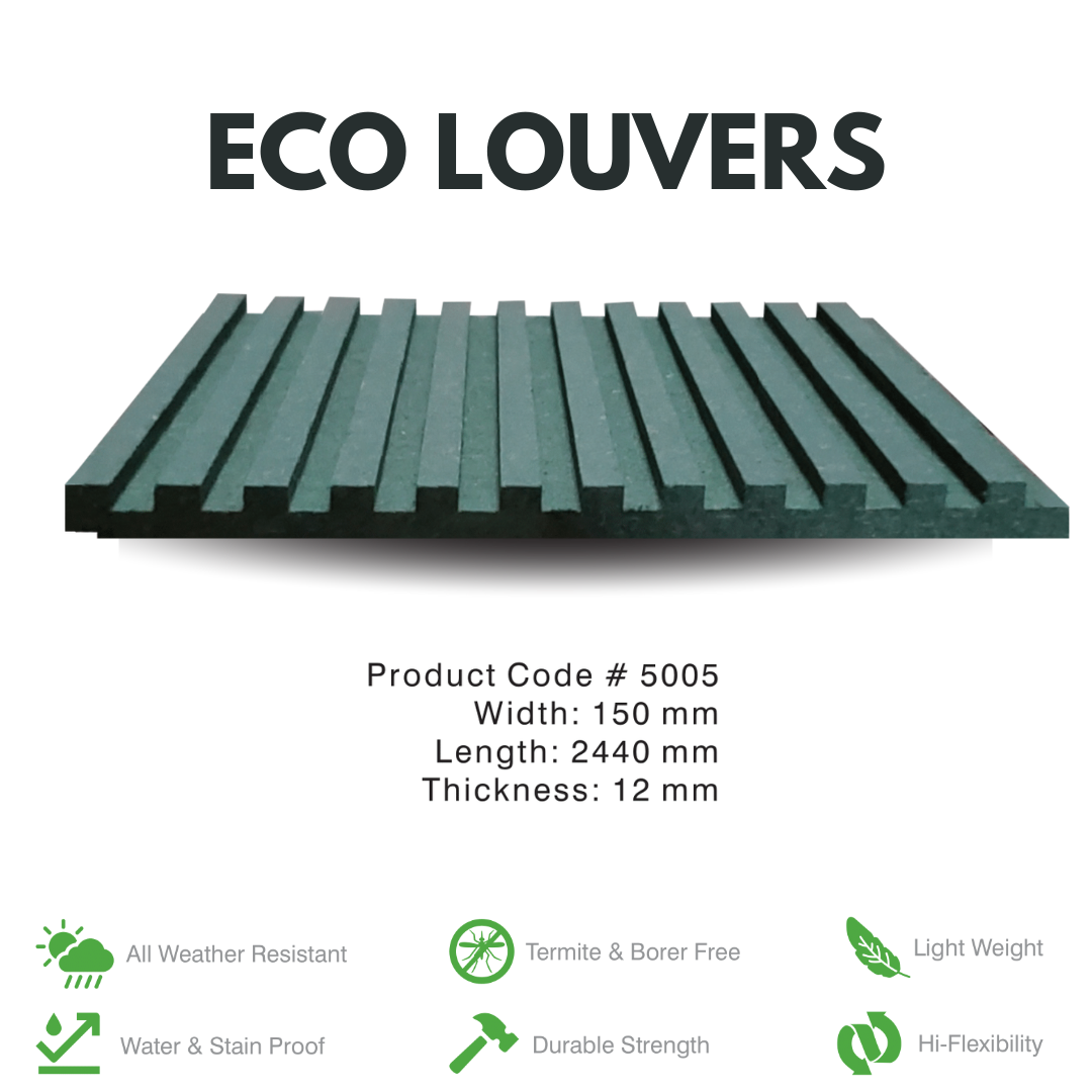 5005 / ECO LOUVERS / PREMIUM FLUTED PANELS / 2440MM x 150MM x 12MM ...